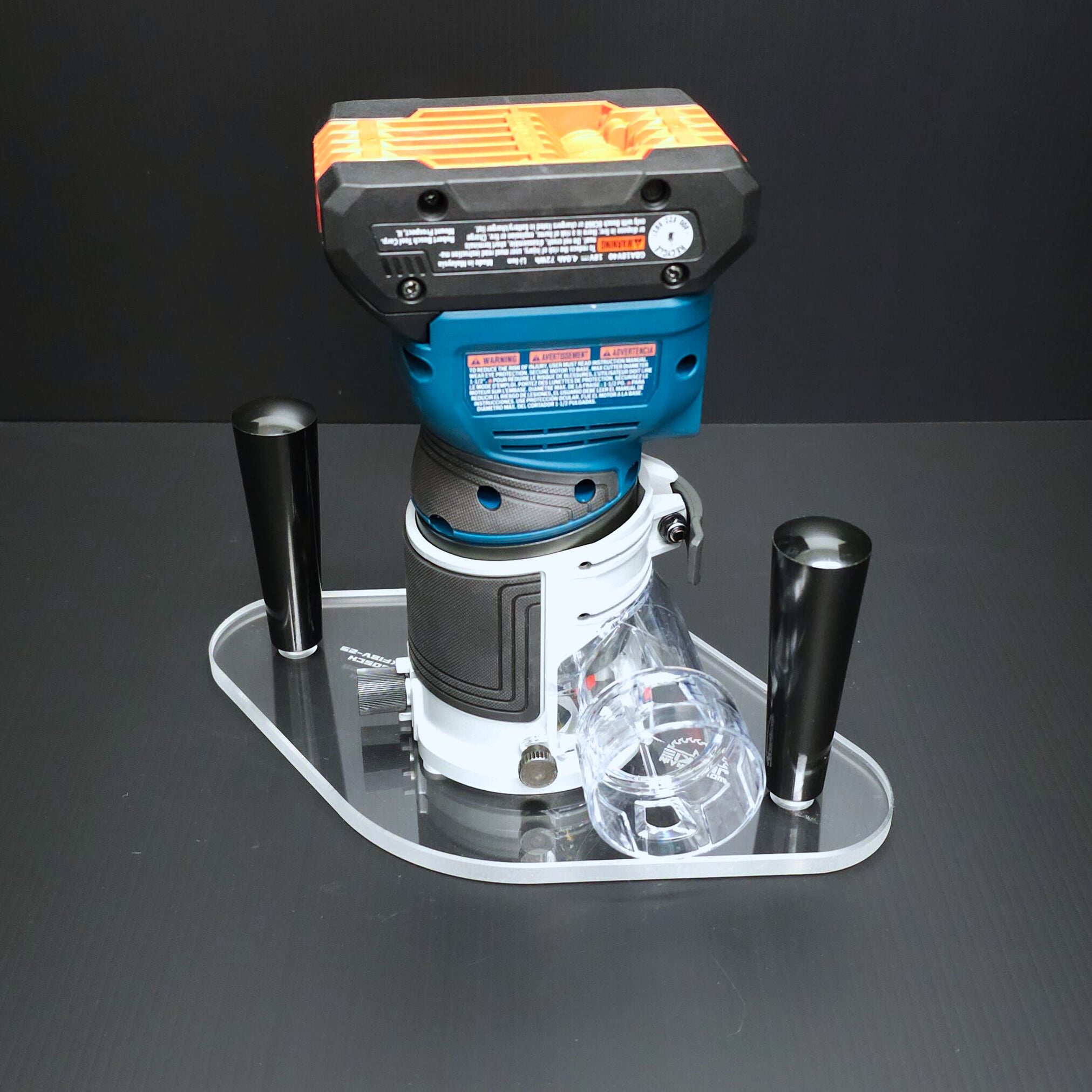 TrimFit Pro® DUAL GRIP Router Base Plate for Bosch Colt GKF18V-25