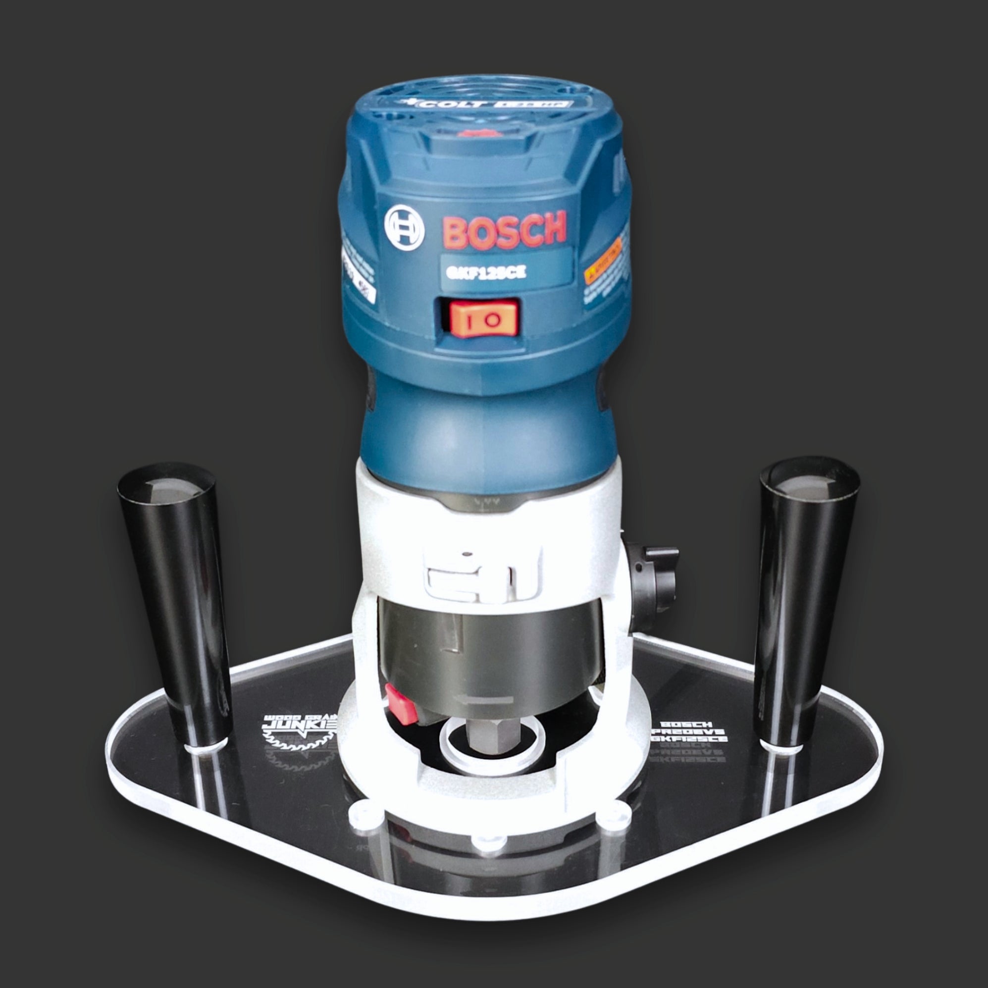 TrimFit Pro® DUAL GRIP Router Base Plate for Bosch Colt PR20EVS and GK