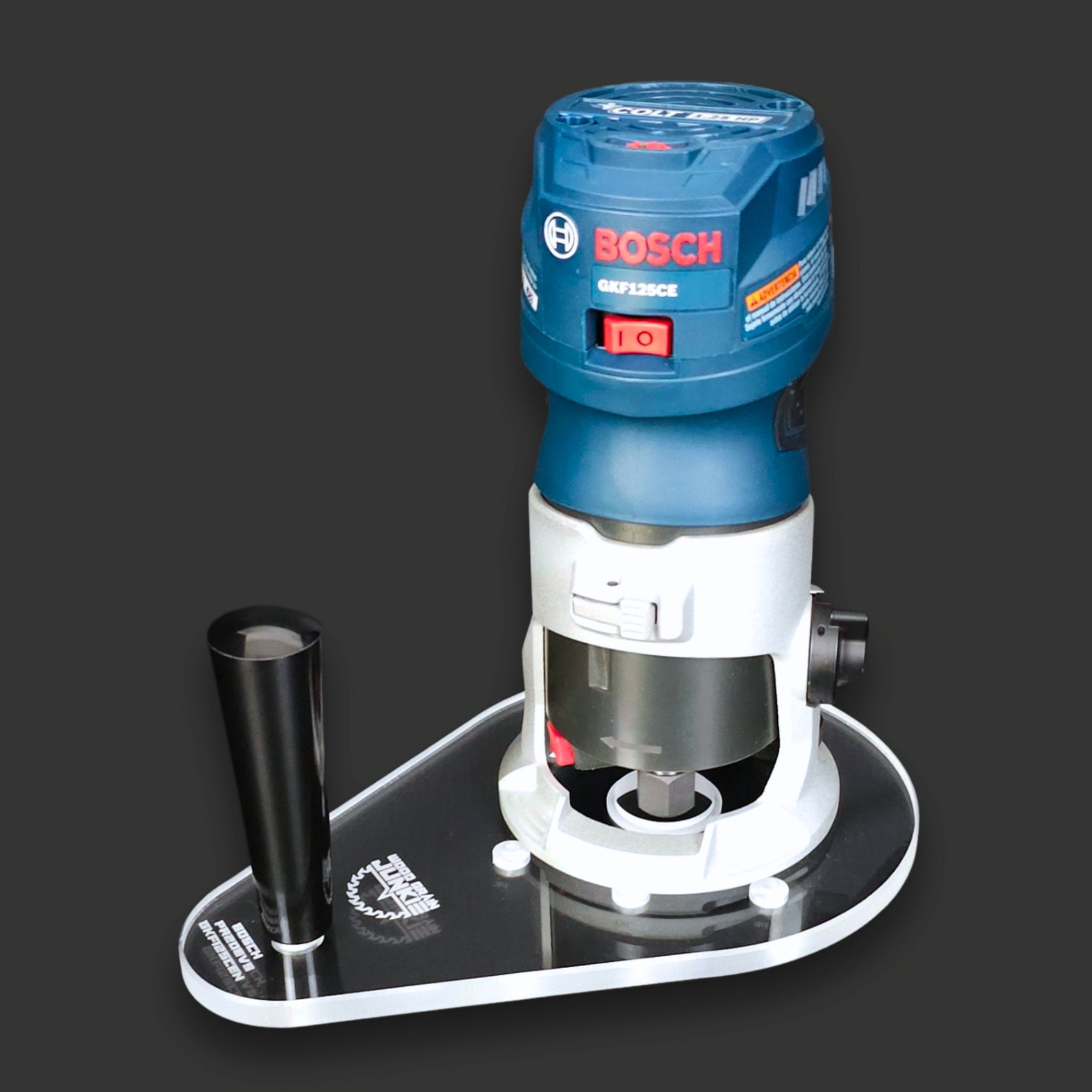 TrimFit Pro® SINGLE GRIP Router Base Plate for Bosch Colt PR20EVS and