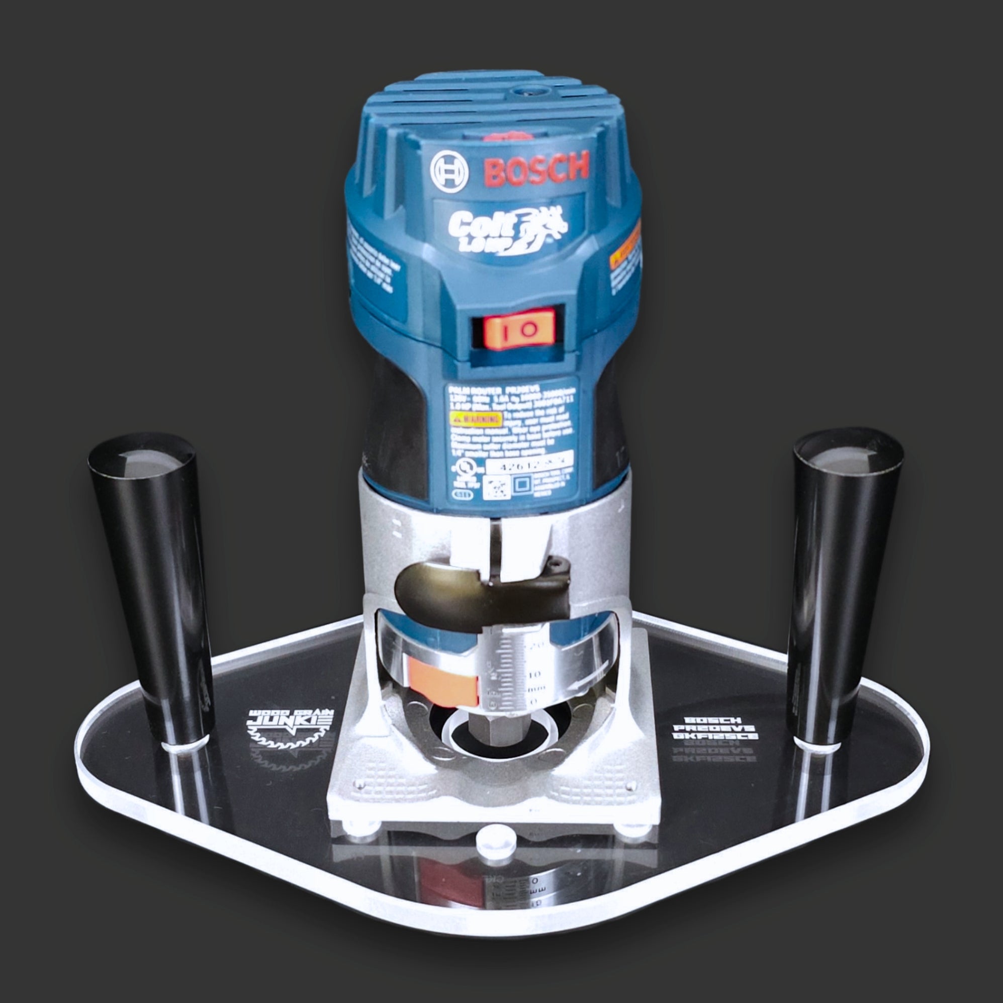 TrimFit Pro® DUAL GRIP Router Base Plate for Bosch Colt PR20EVS and GK