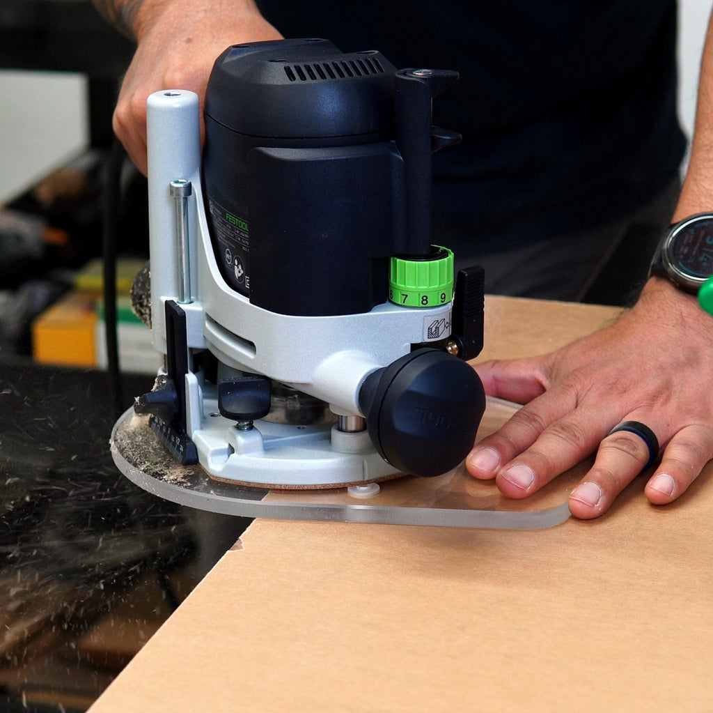 Woodworking Router Base Plates for Trim & Plunge Routers | Clear Acrylic
