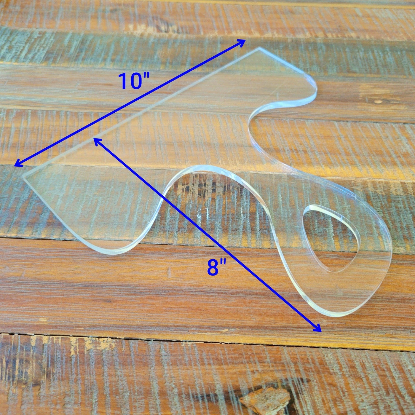 Organic Charcuterie Board Handle Acrylic Router Template