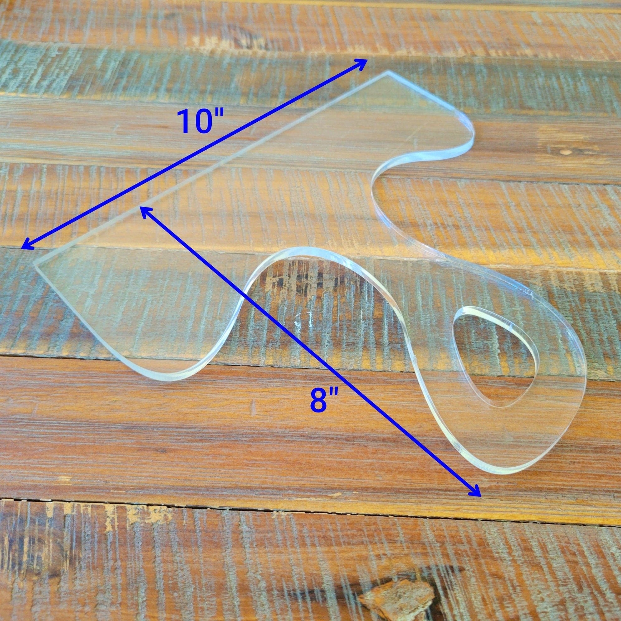 Organic Charcuterie Board Handle Acrylic Router Template