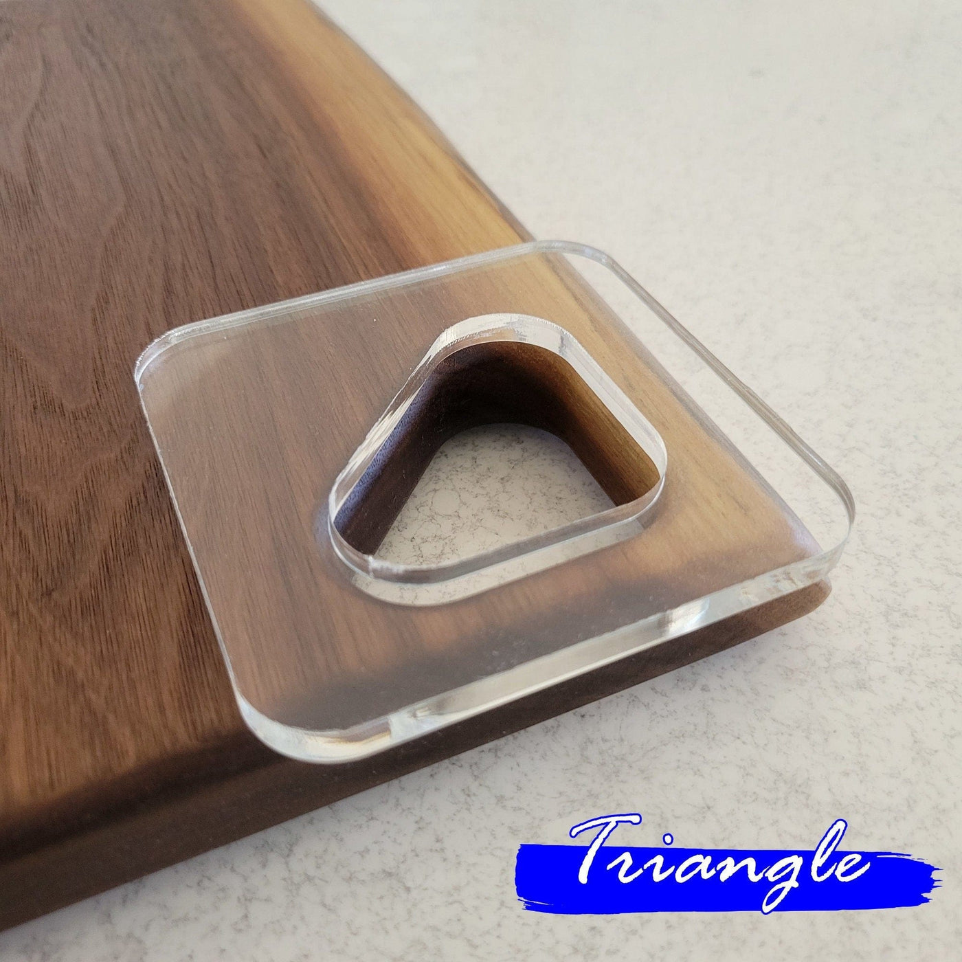 Organic Charcuterie Board Handle Acrylic Router Template