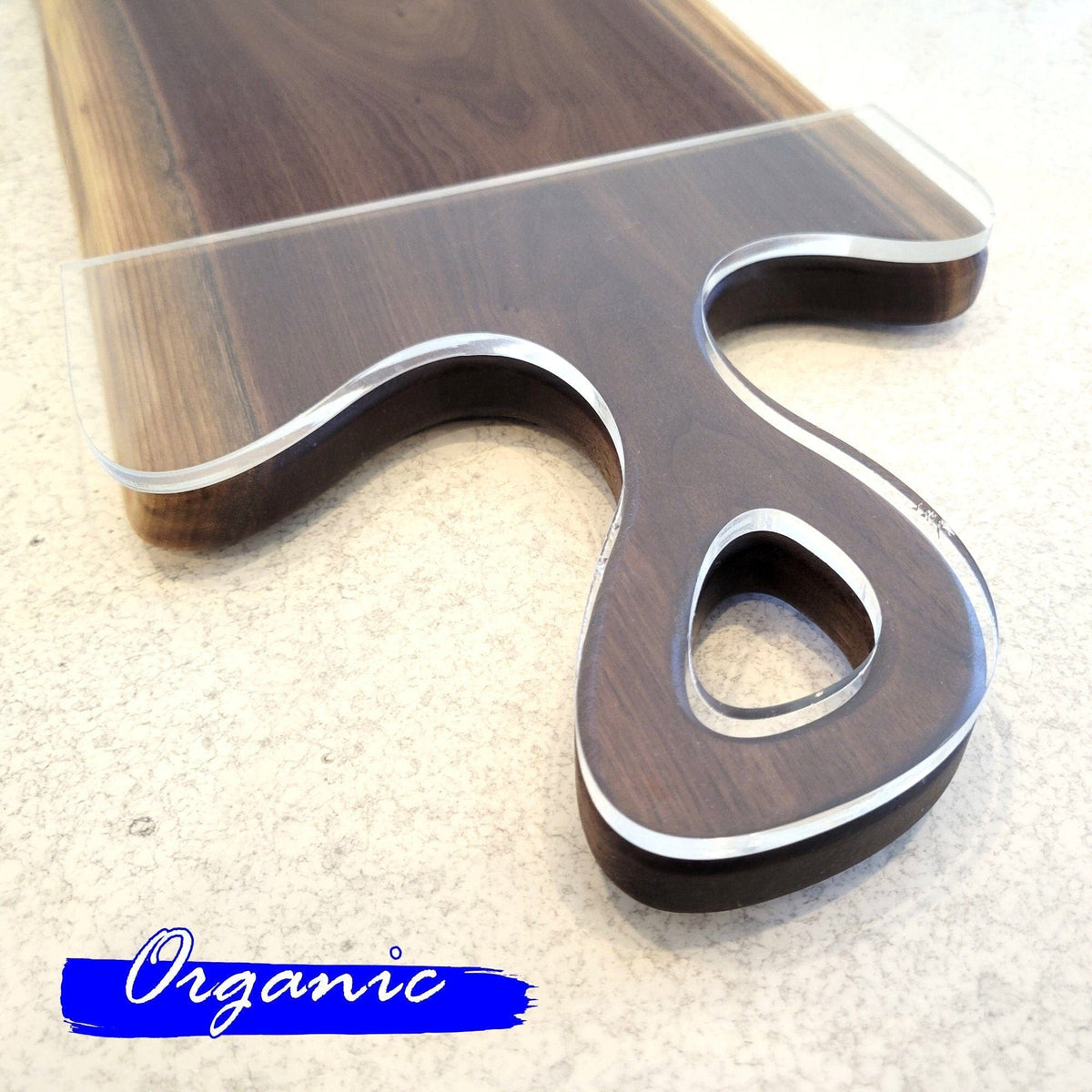 Organic Charcuterie Board Handle Acrylic Router Template