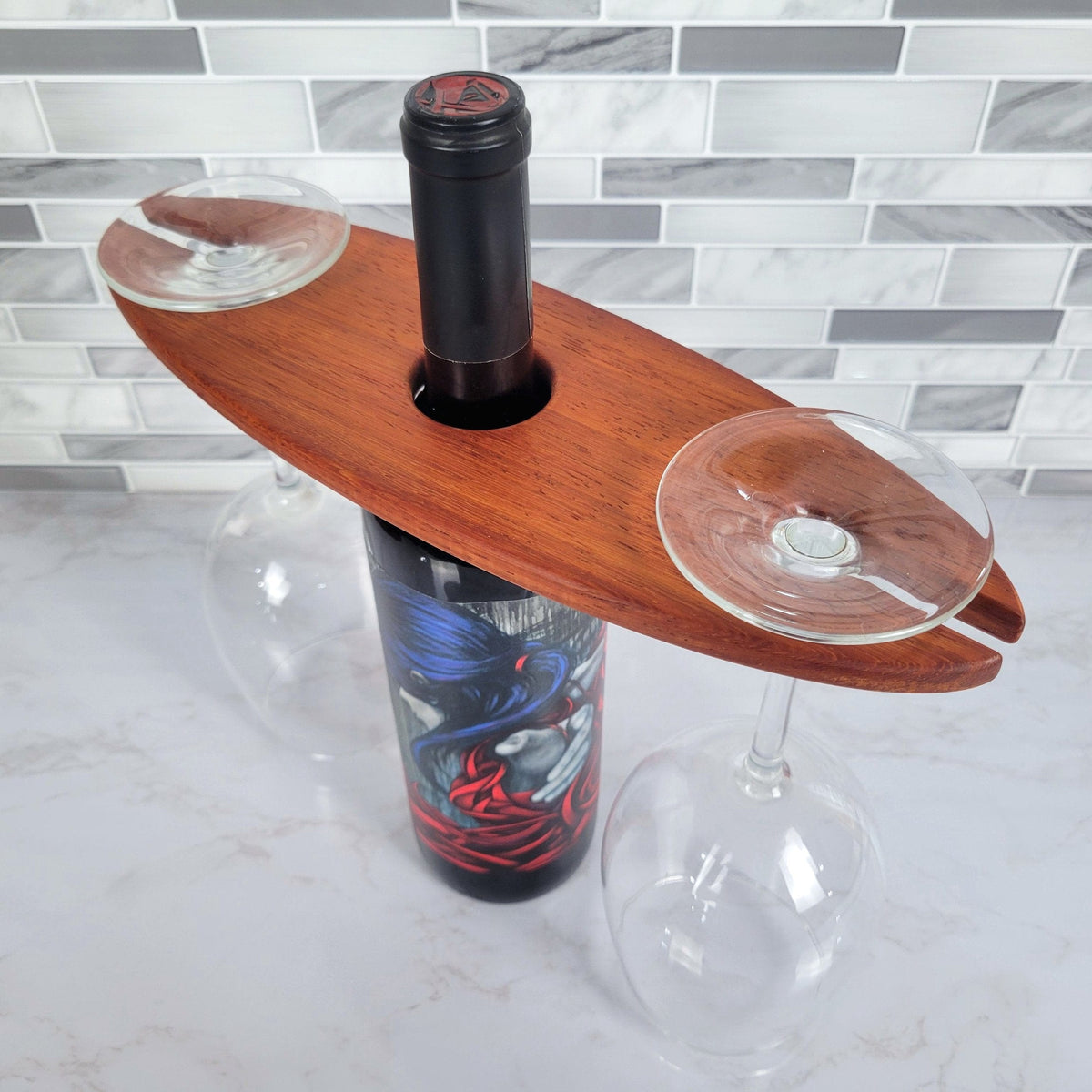 Classic Wine Caddy | African Padauk