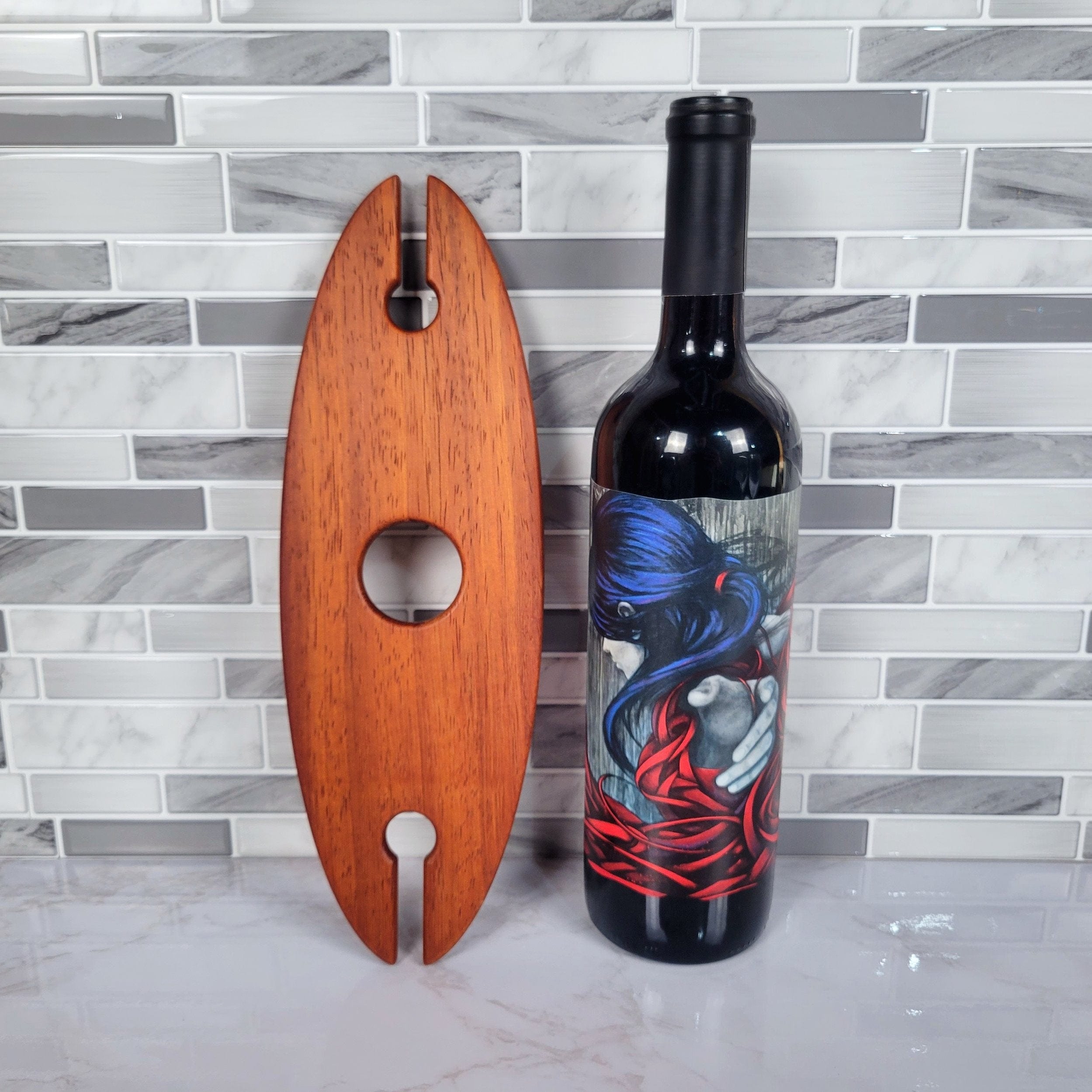 Classic Wine Caddy | African Padauk