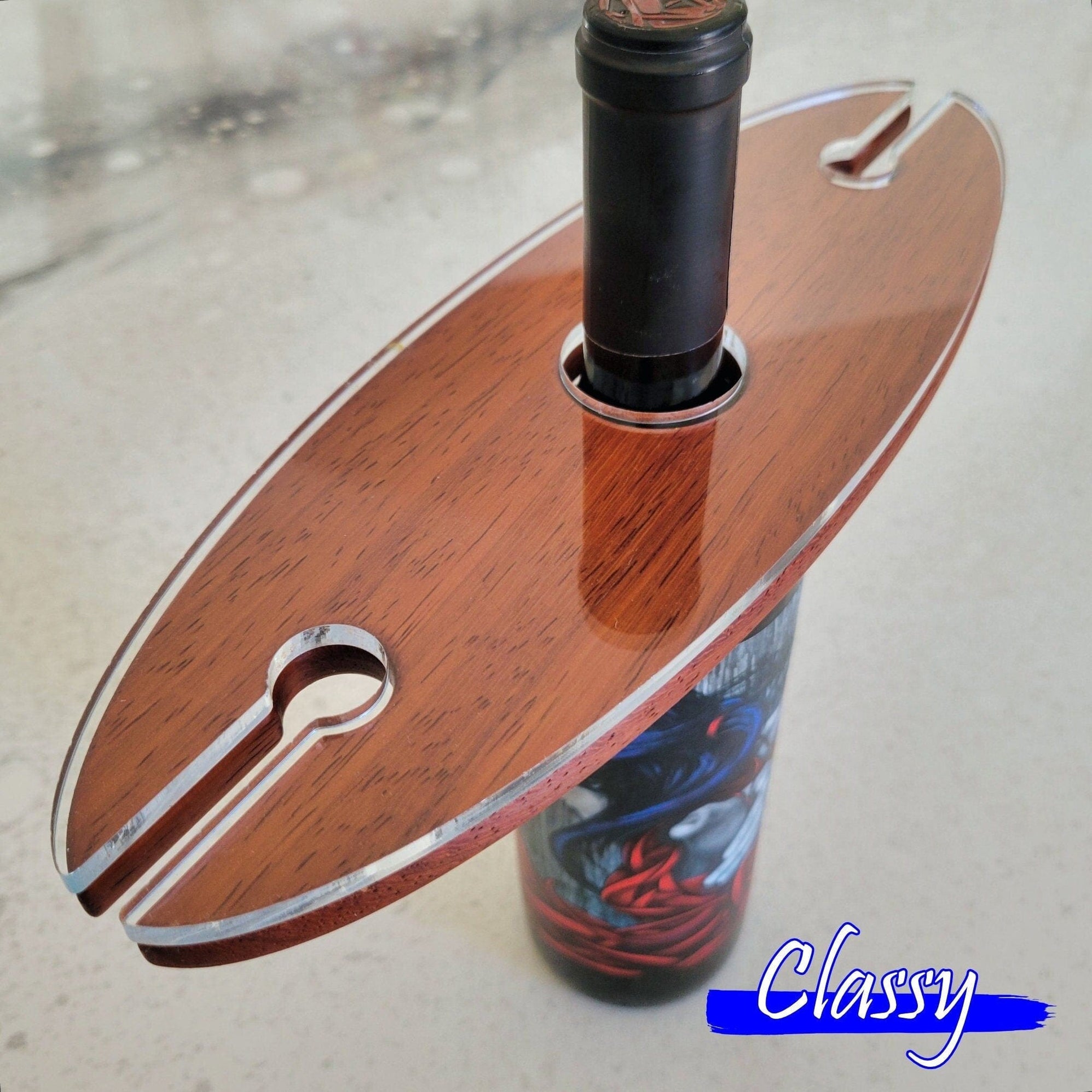 Classy Wine Caddy Acrylic Router Template