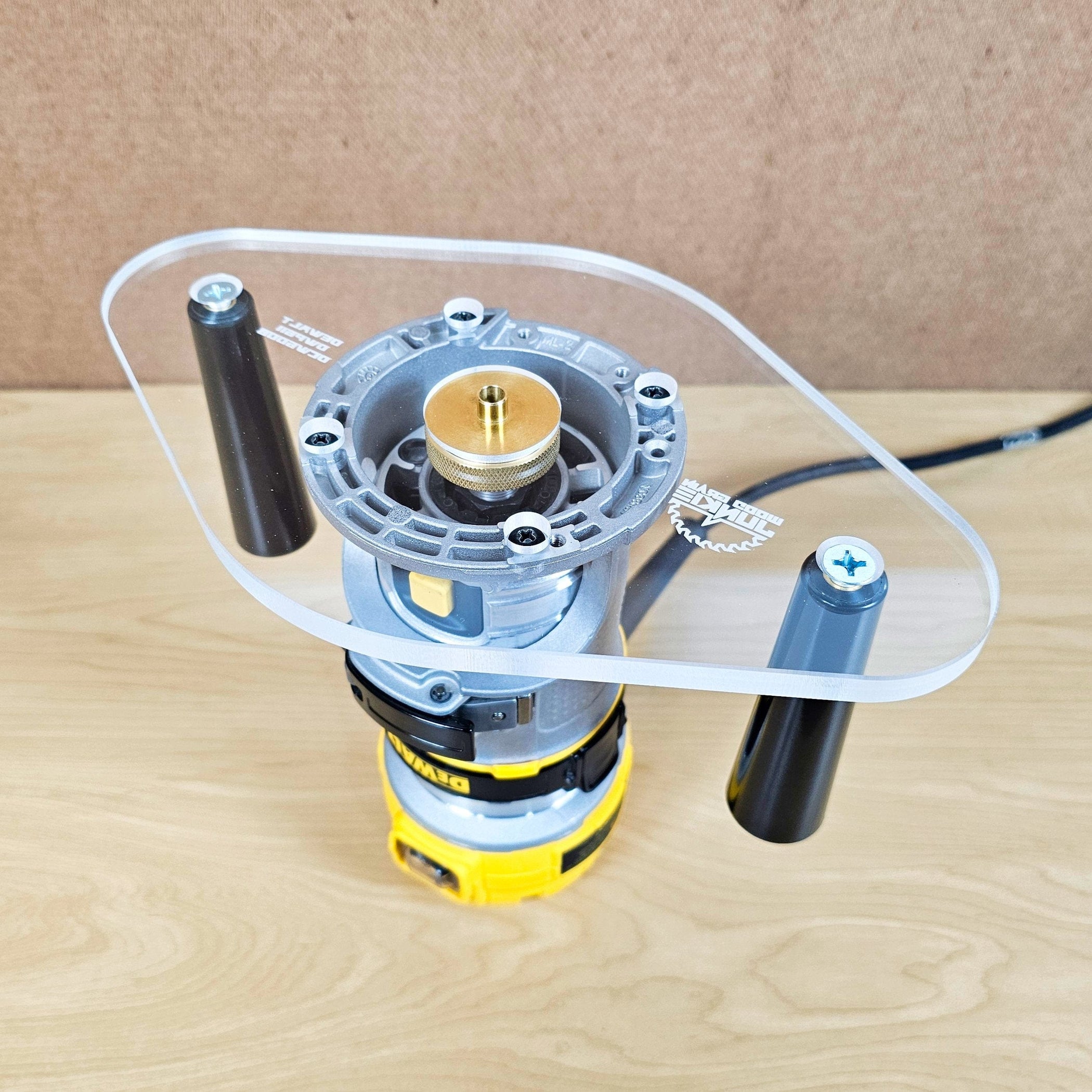 TrimFit Pro® DUAL GRIP Router Base Plate for DeWalt DWP611 and DCW600B