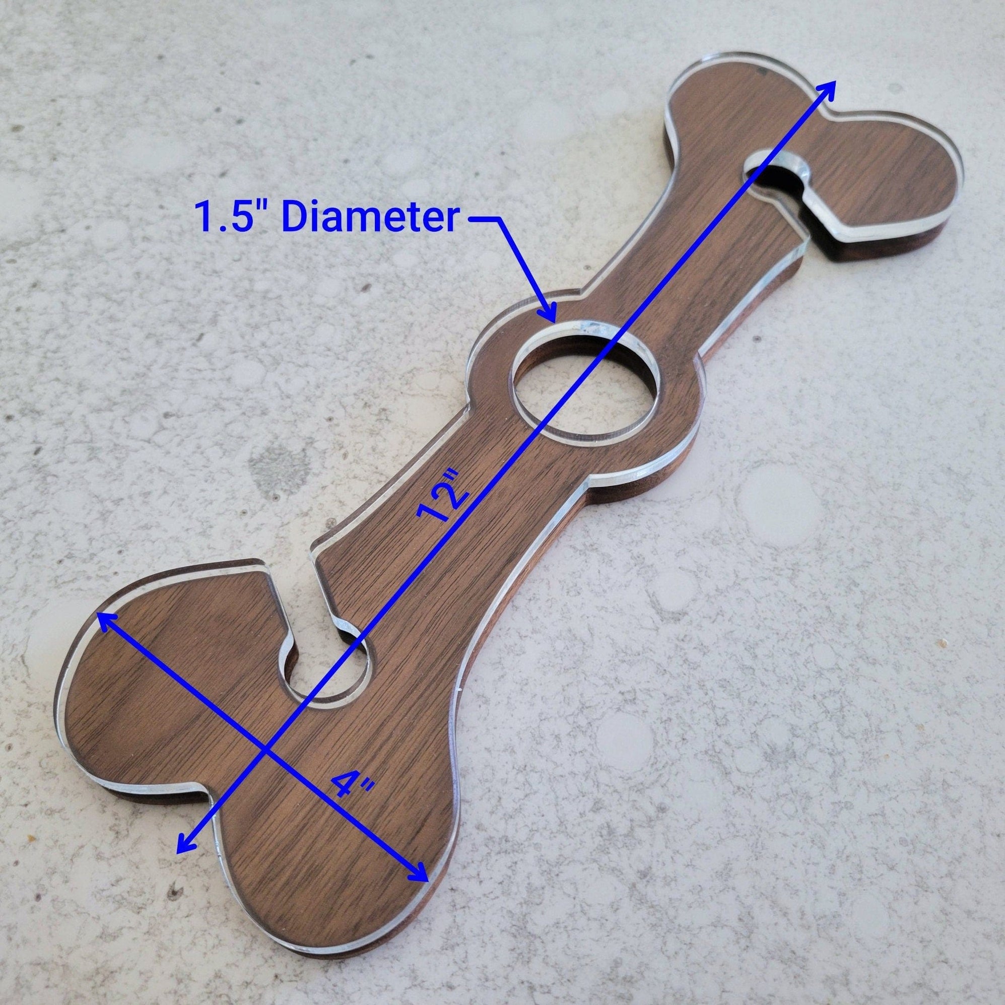 Dog Bone Wine Caddy Acrylic Router Template