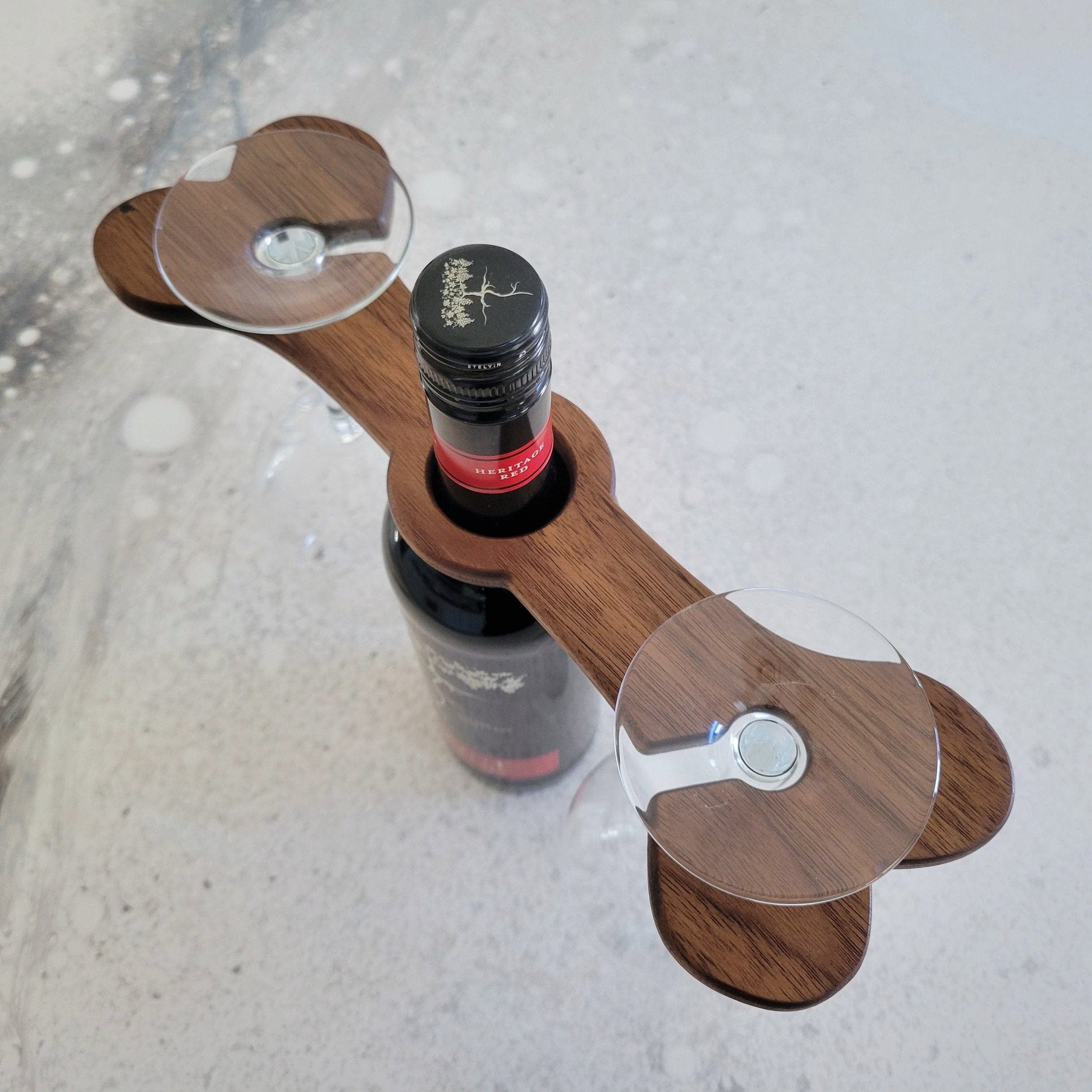 Dog Bone Wine Caddy Acrylic Router Template