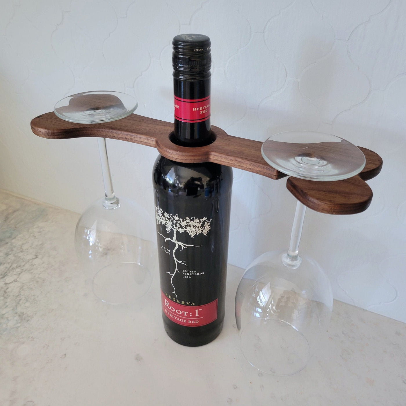 Dog Bone Wine Caddy Acrylic Router Template