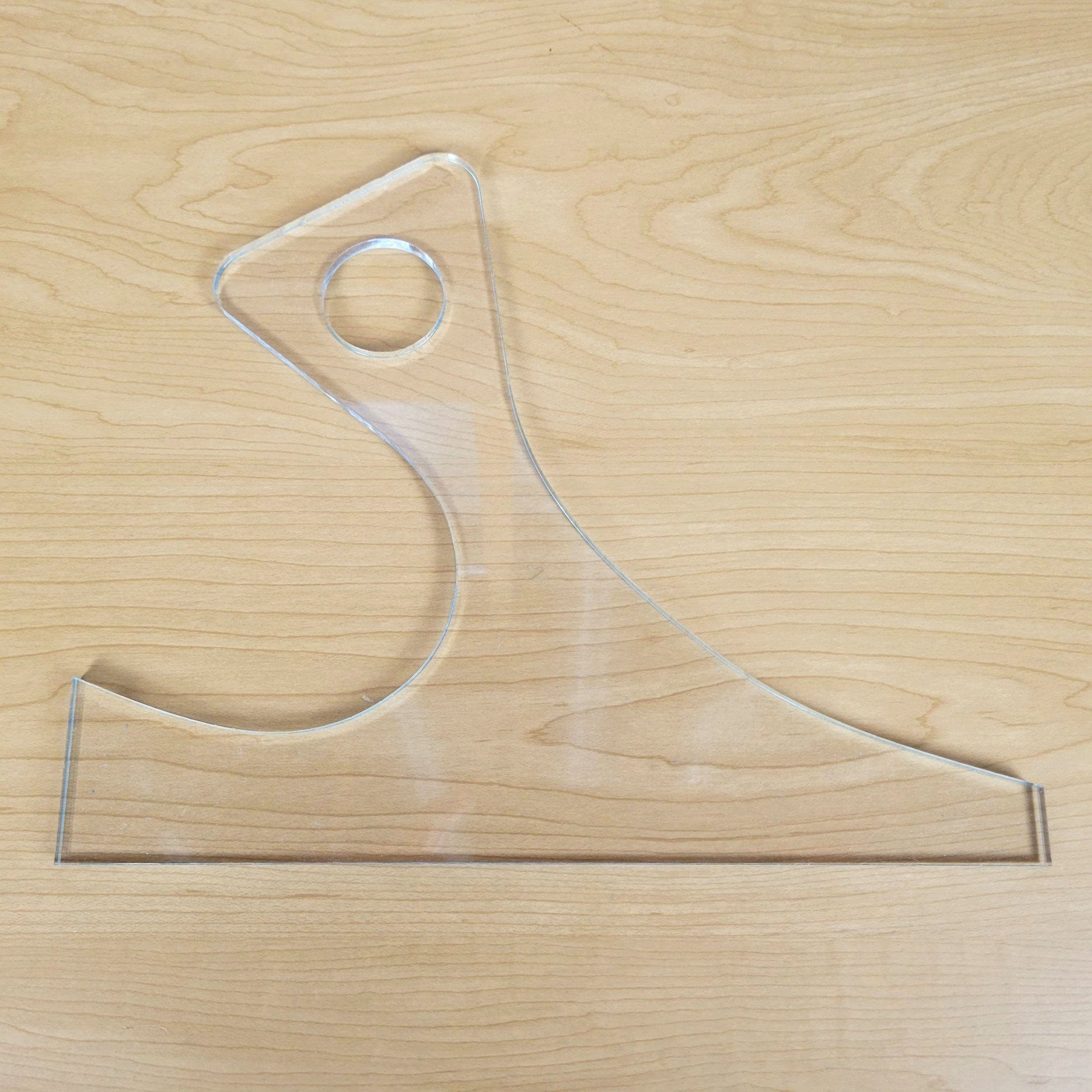 Flat Top Charcuterie Board Handle Acrylic Router Template