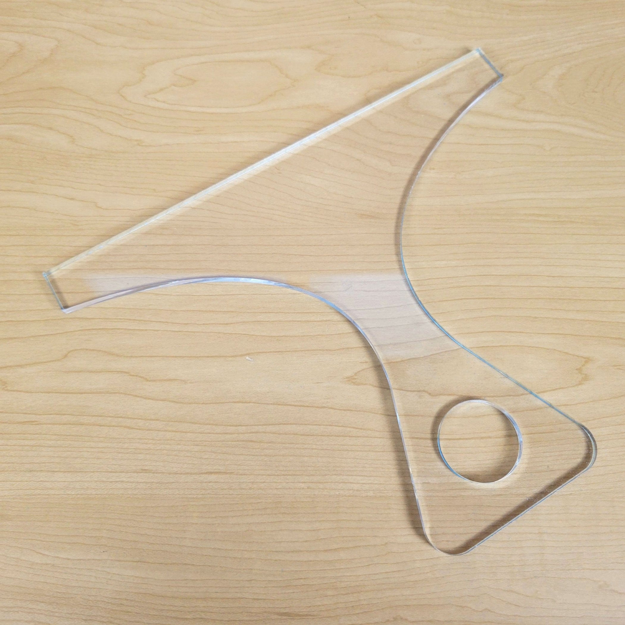 Flat Top Charcuterie Board Handle Acrylic Router Template