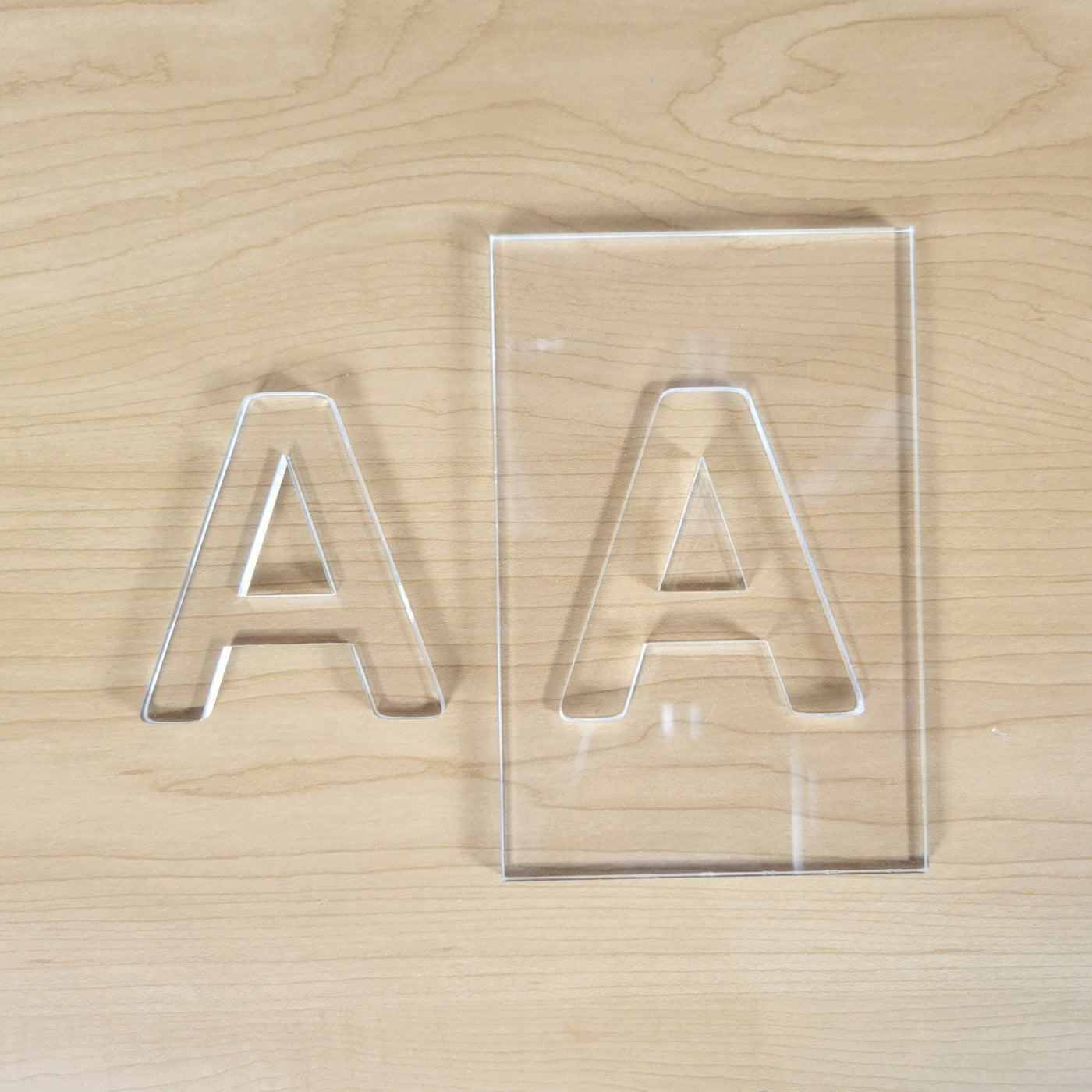 Letters and Numbers Epoxy/Resin Inlay Acrylic Router Template