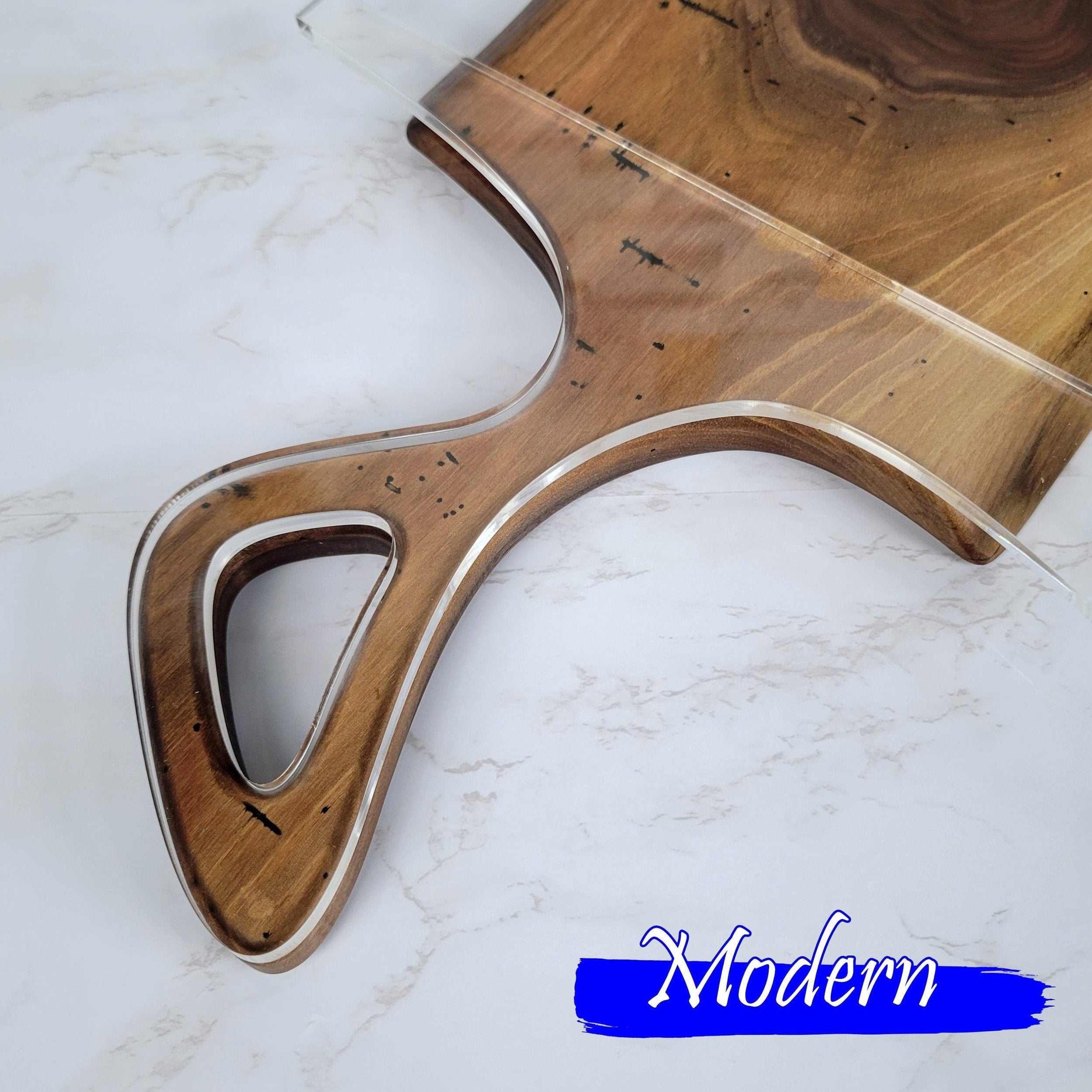 Modern Charcuterie Board Handle Acrylic Router Template