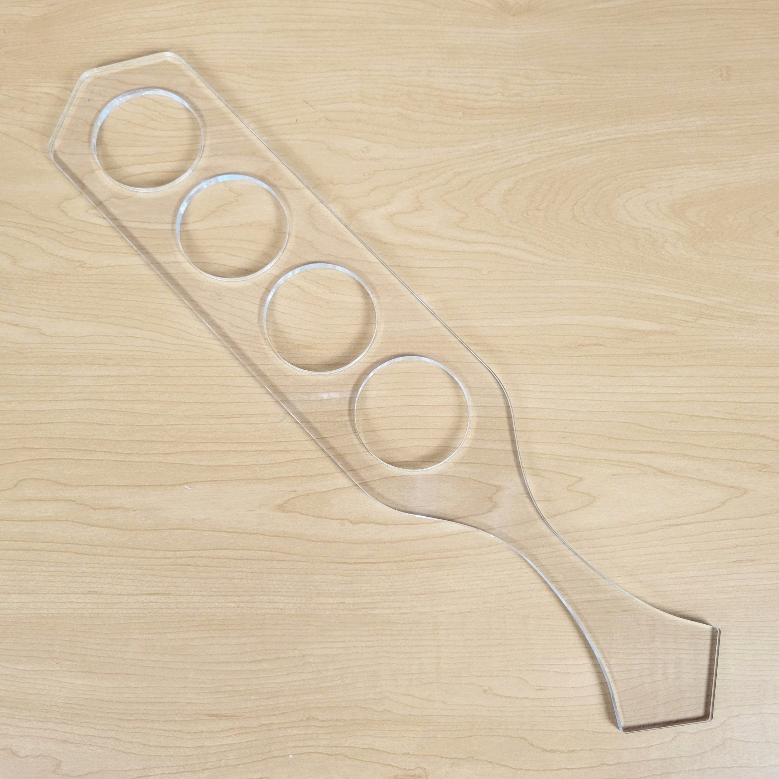 Necktie Beer Flight Acrylic Router Template