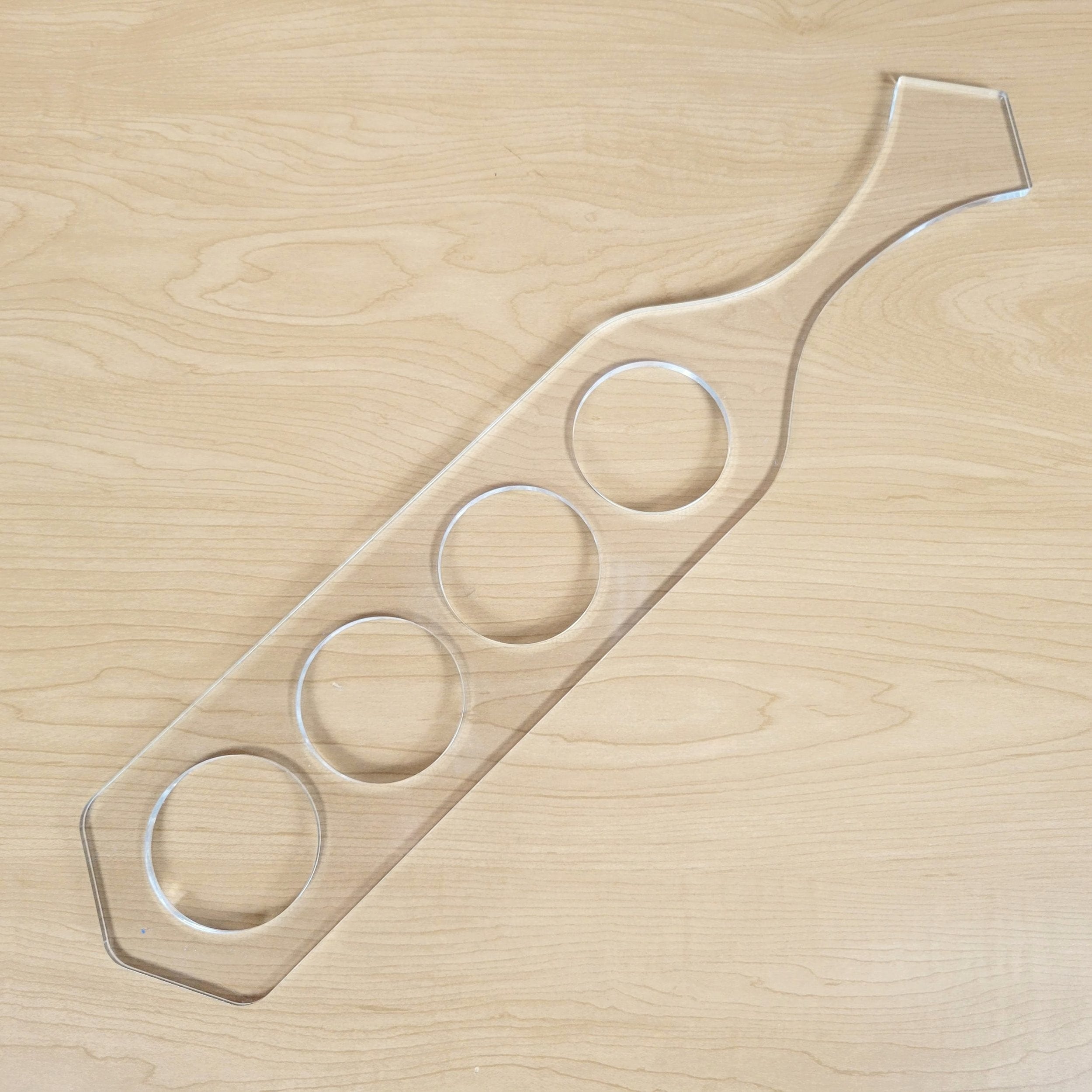 Necktie Beer Flight Acrylic Router Template