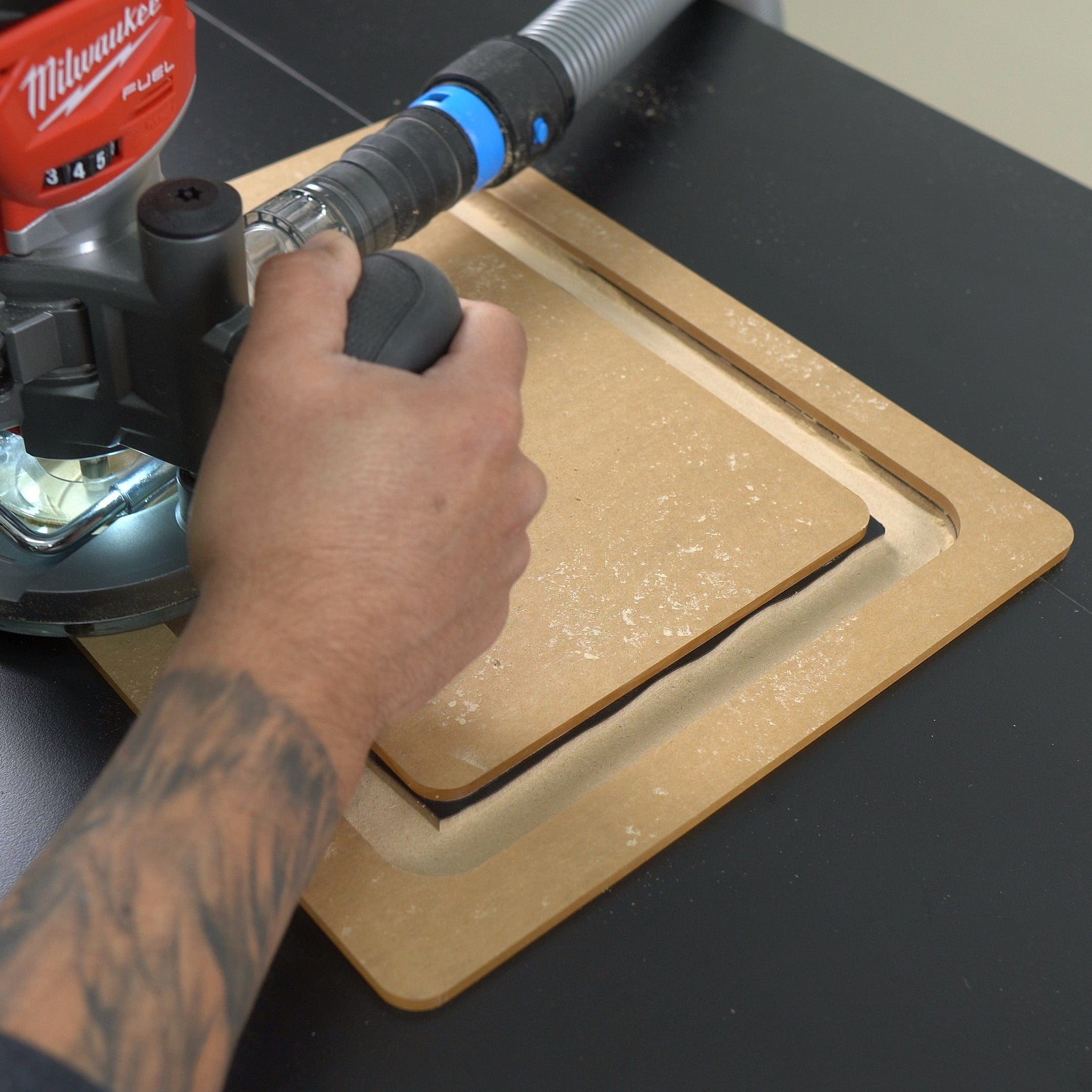 11-3/4" x 9-1/4" Rabbet/Recess Cutout Template - For Your Router Table