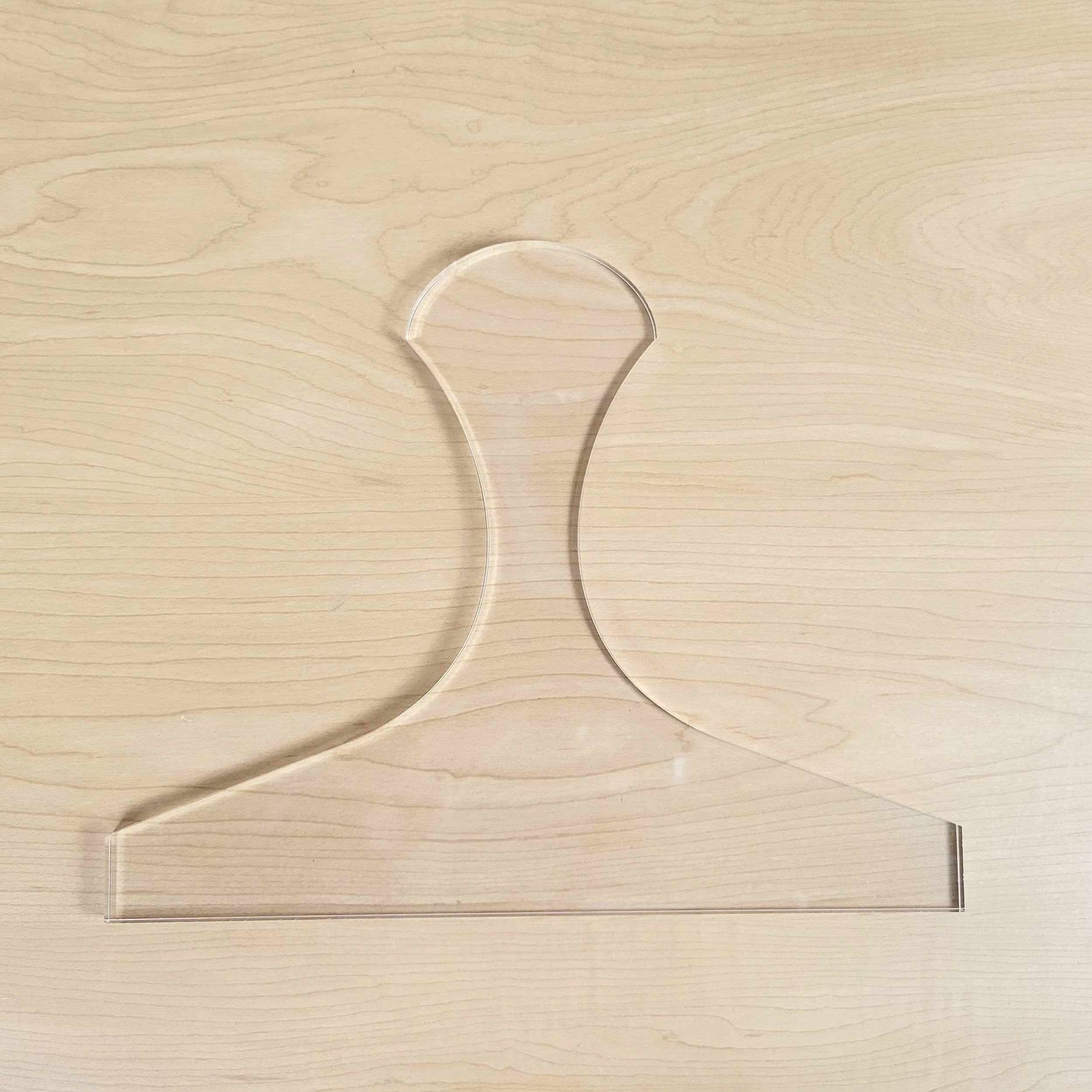 Round Top Charcuterie Board Handle Acrylic Router Template