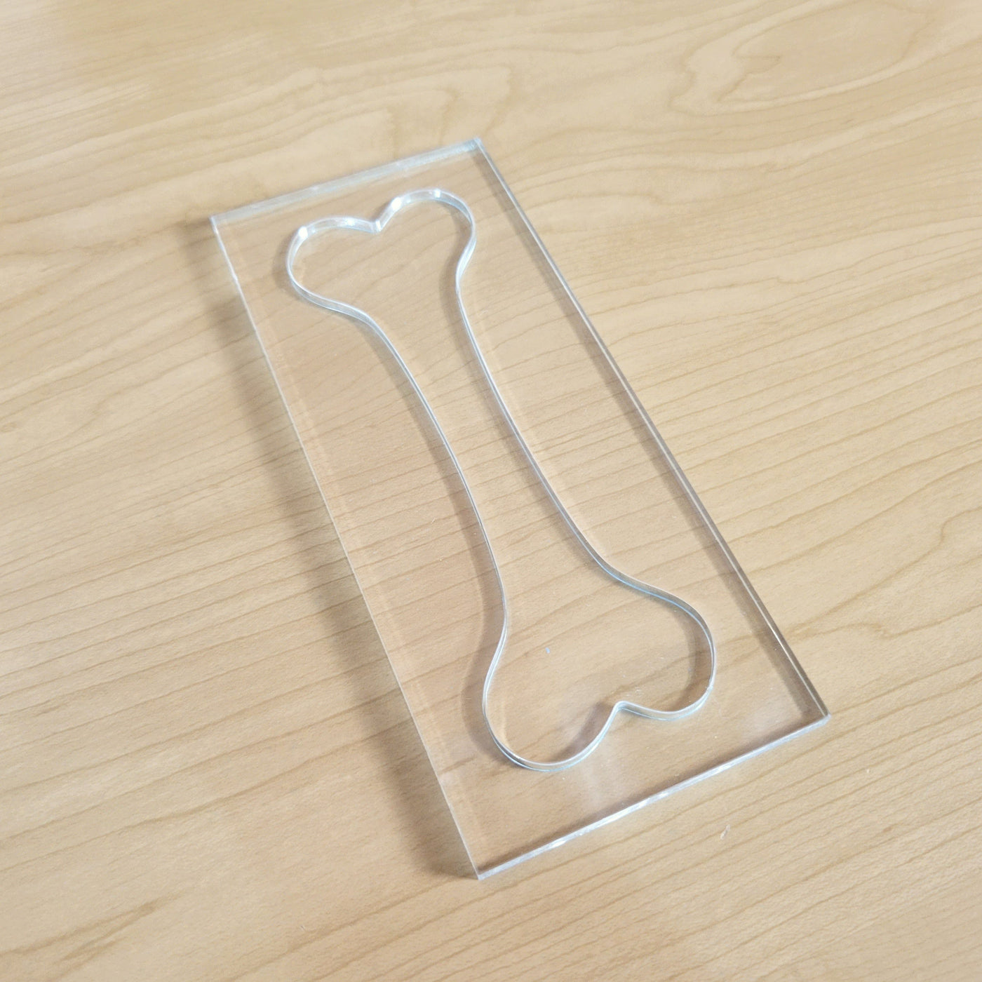 Single Dog Bone Epoxy/Resin Inlay Acrylic Router Template