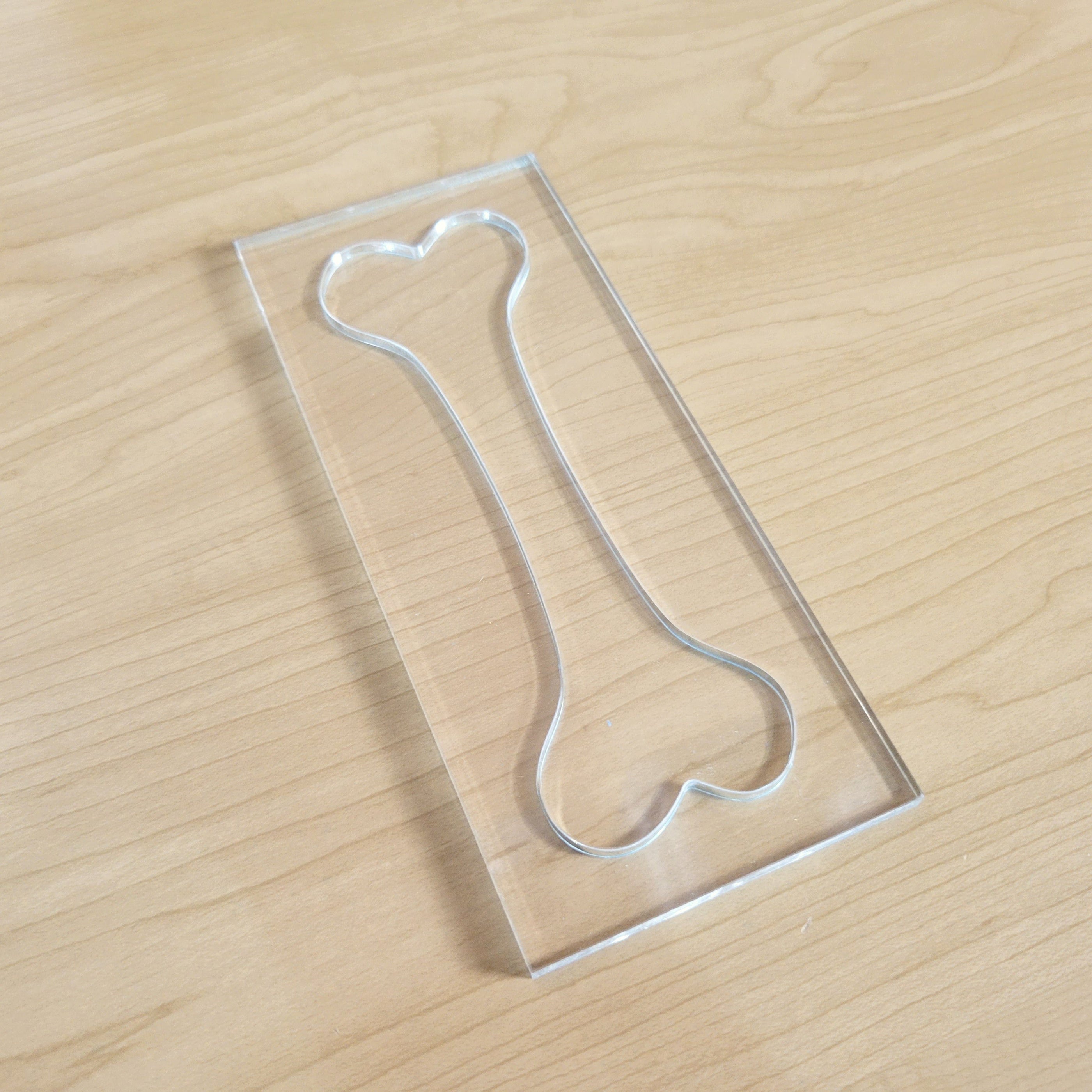 Single Dog Bone Epoxy/Resin Inlay Acrylic Router Template