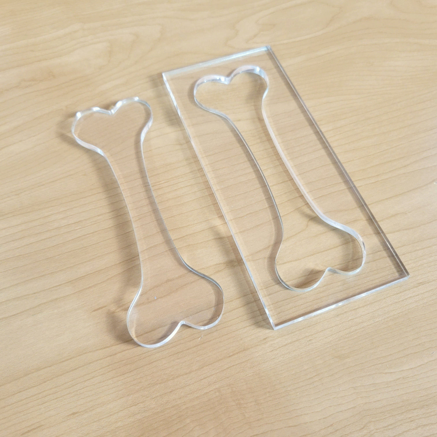 Single Dog Bone Epoxy/Resin Inlay Acrylic Router Template