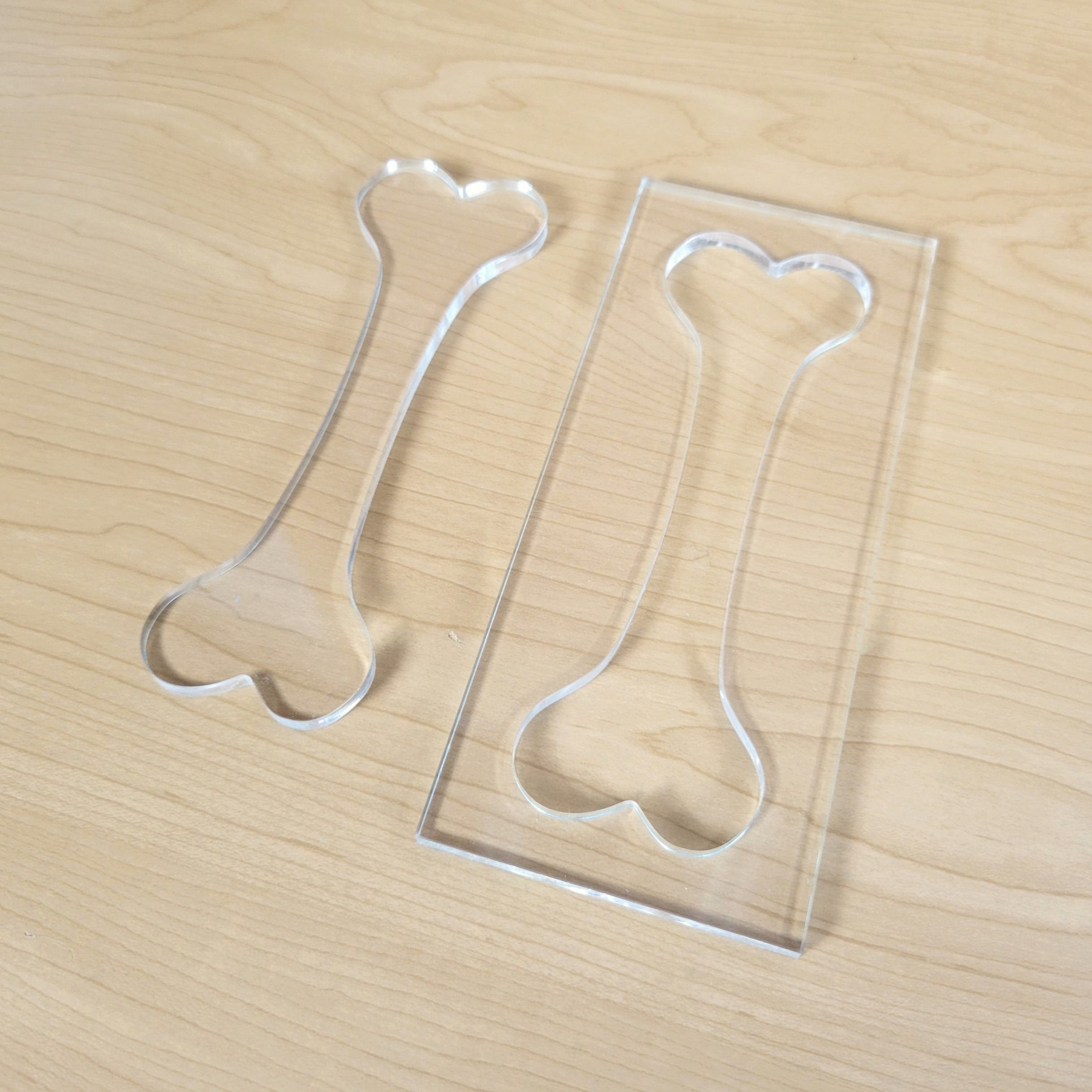 Single Dog Bone Epoxy/Resin Inlay Acrylic Router Template