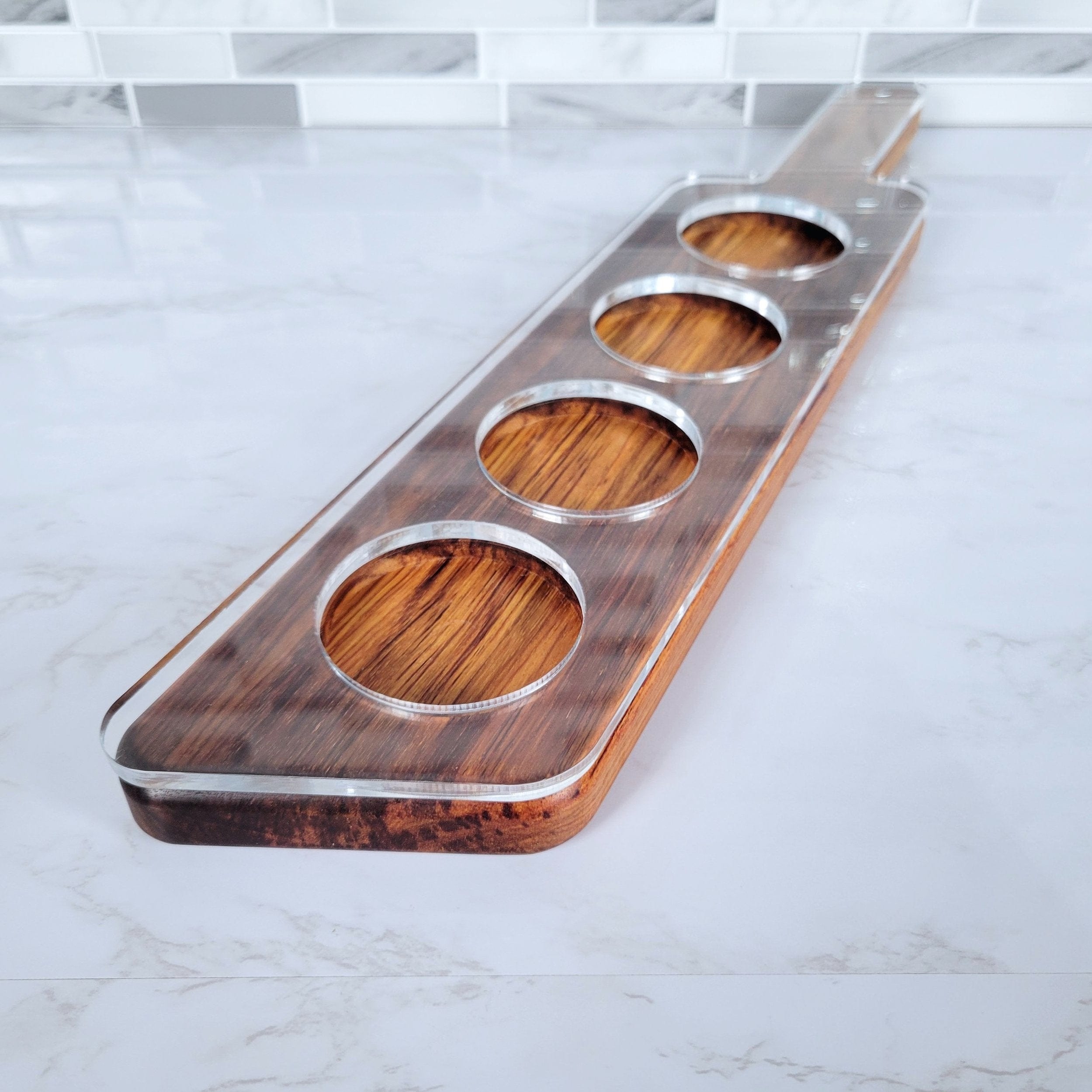 Straight Beer Flight Acrylic Router Template