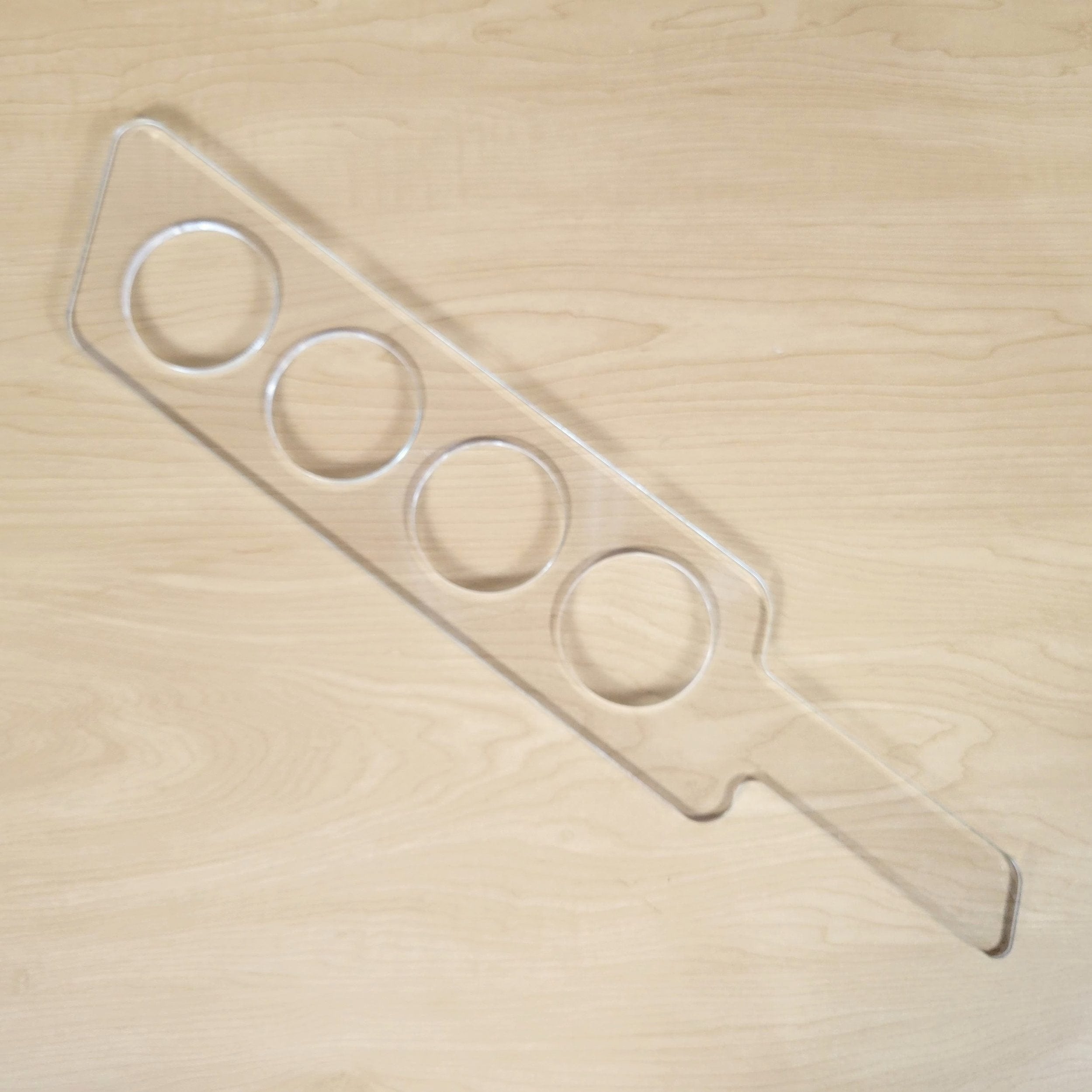 Straight Beer Flight Acrylic Router Template