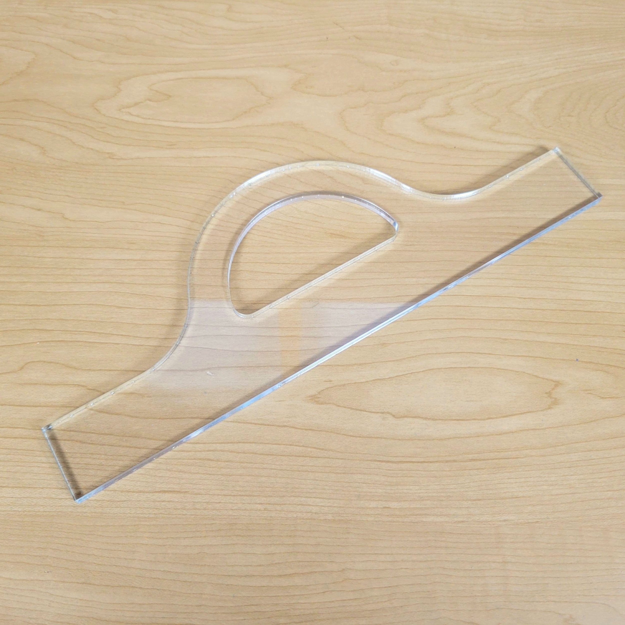 Sunrise Charcuterie Board Handle Acrylic Router Template