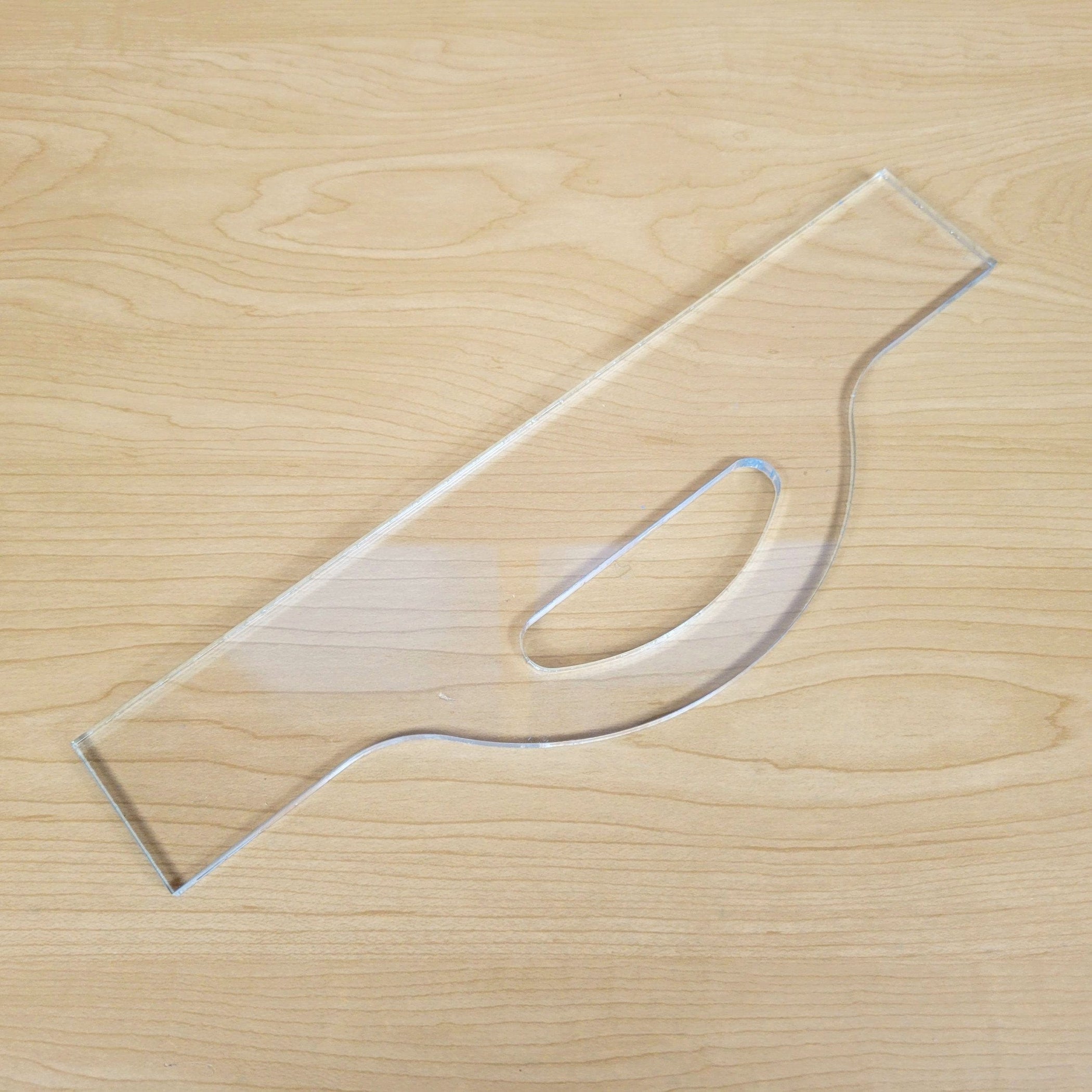 Sunrise Charcuterie Board Handle Acrylic Router Template