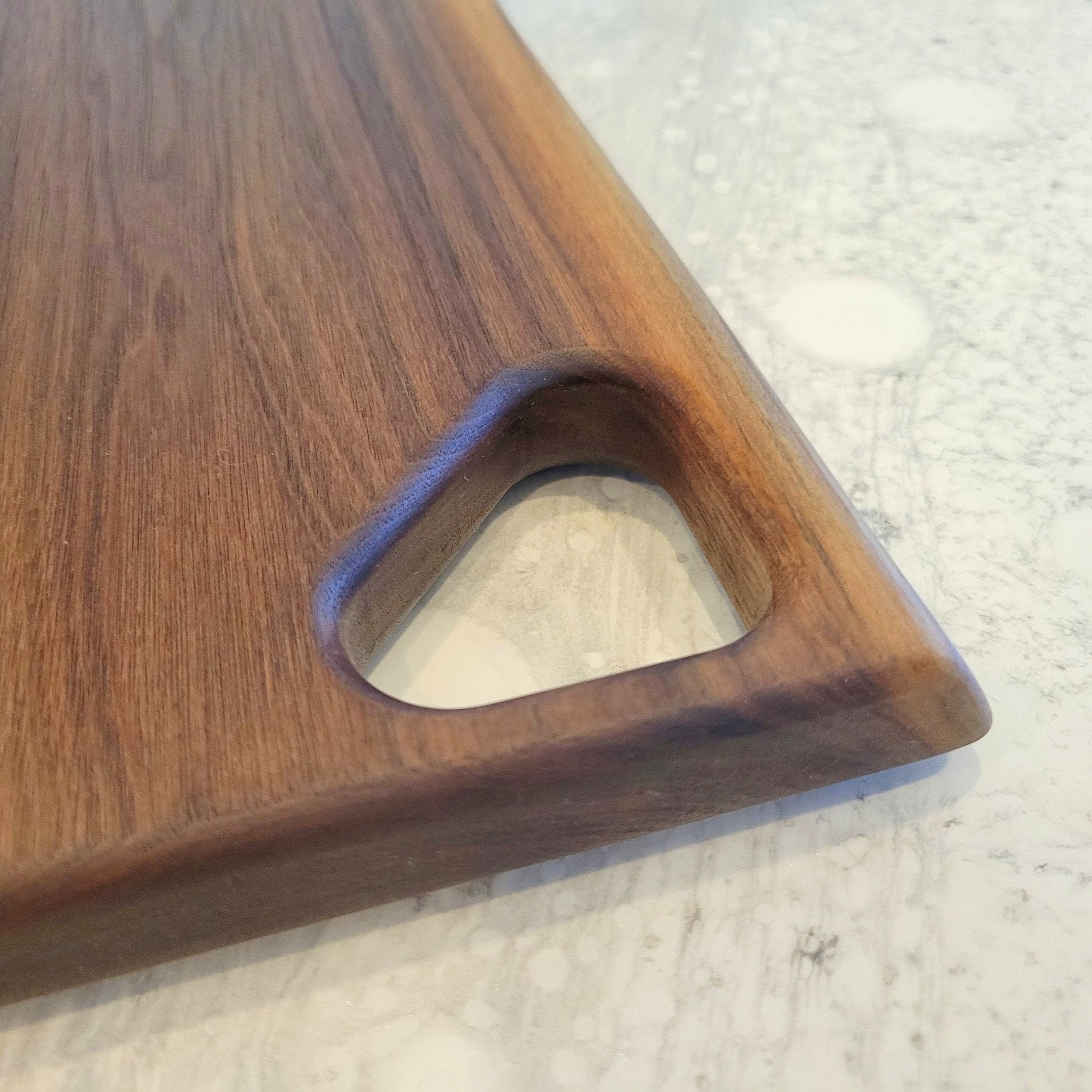 Triangle Cutting Board Corner Handle Acrylic Router Template
